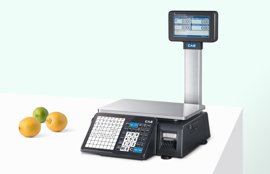 CAS CN1 Label Printing Scale - iPOS